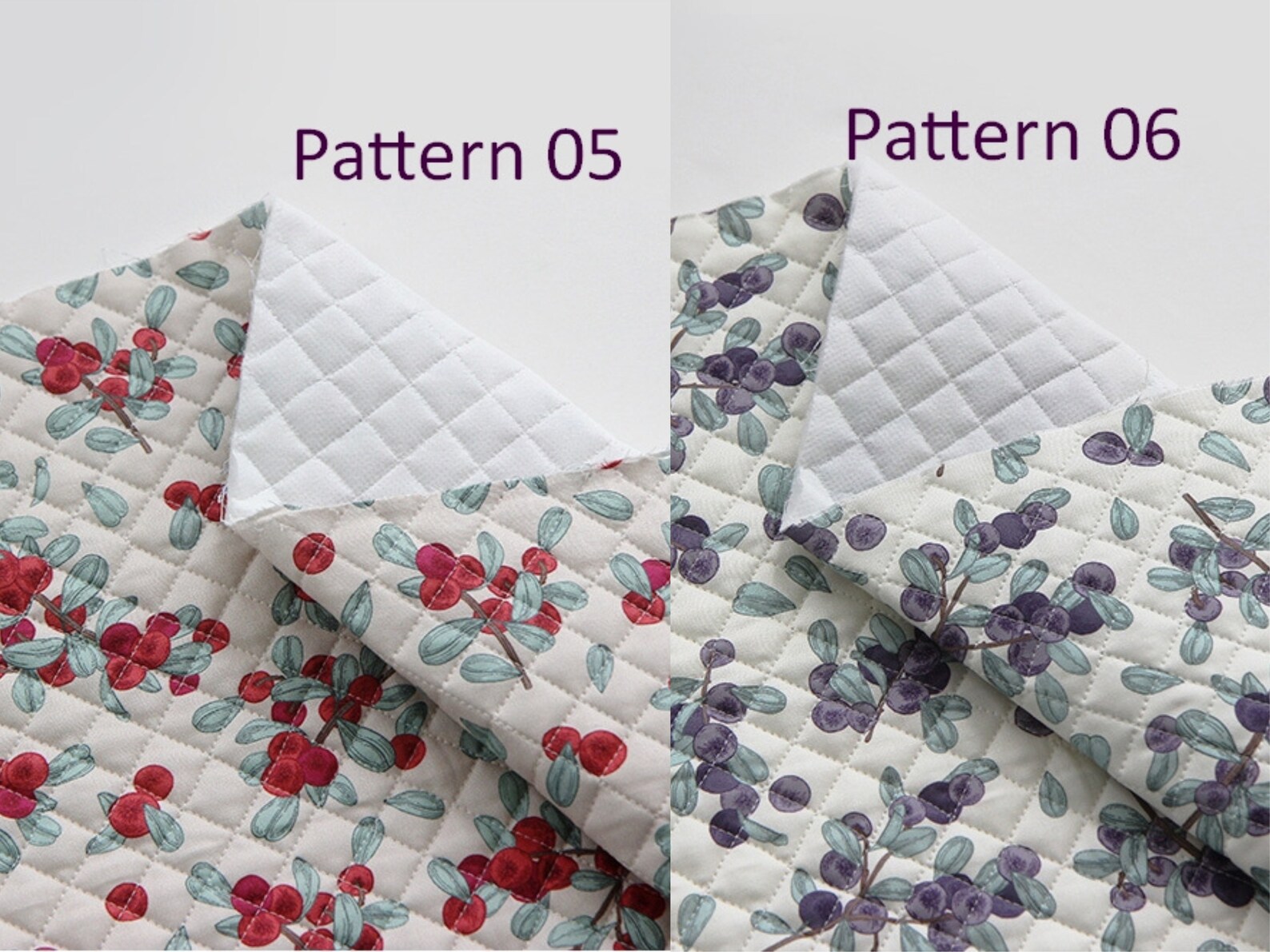 Quilted Cotton Fabrics, 11 Patterns, Quality Korean Fabric - by the ...