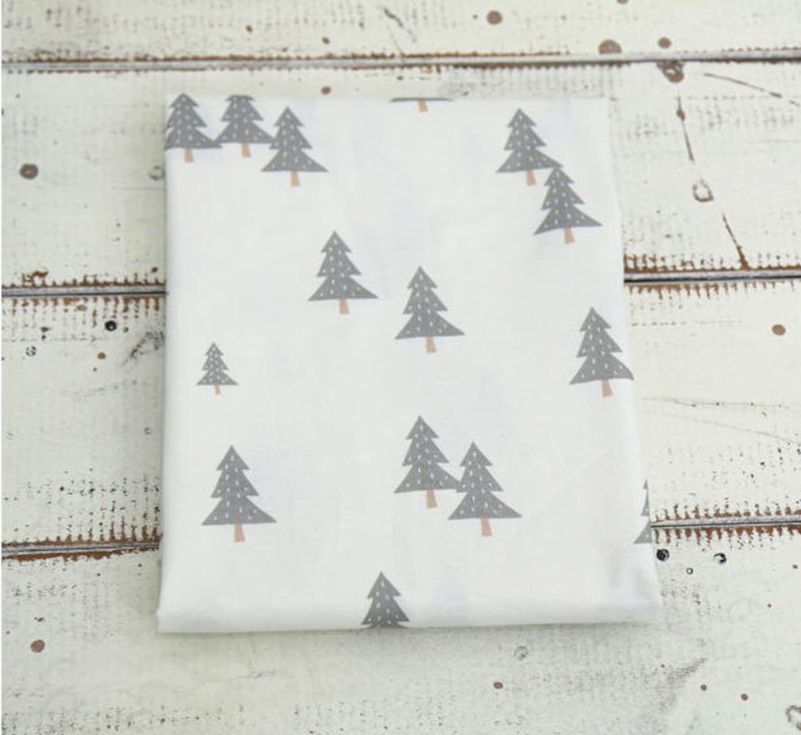 Snowy Trees Cotton Fabric - by the Yard 83429 - Etsy