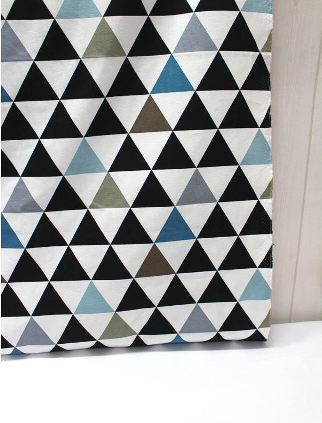 Modern Triangles Oxford Cotton Fabric Geometric - Northern Europe Style ...