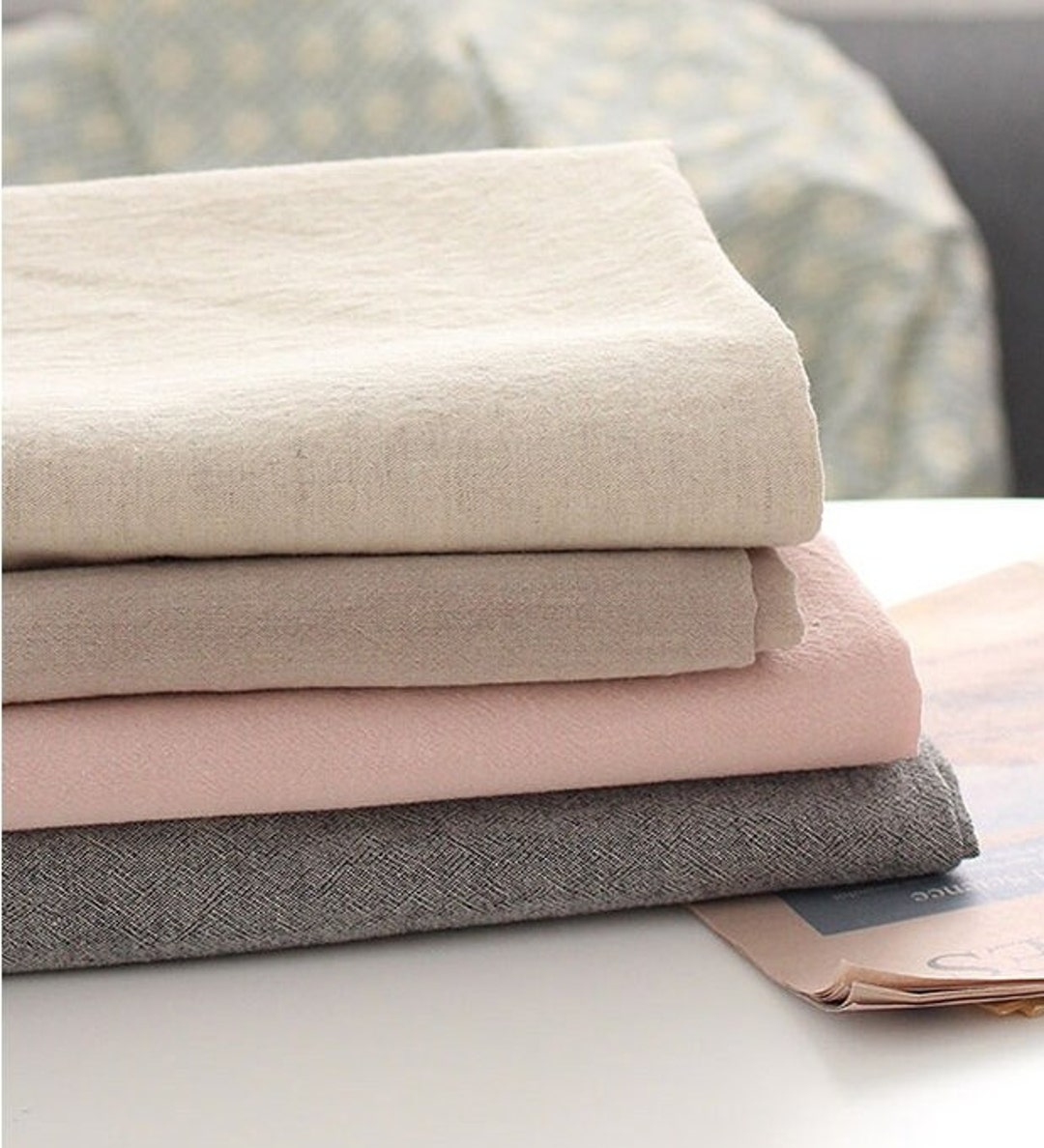 Soft Cotton Fabric, Solid Fabric, Bio Washed Fabric, 63 Inches Wide ...