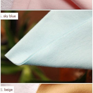 Cotton Interlock Knit in 16 Solid Colors Fabric, Quality Korean Fabric ...