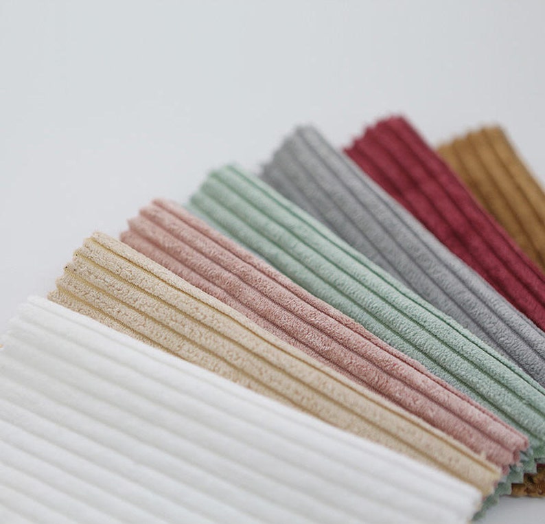 Wide Wale Corduroy Fabric, Polyester Corduroy Fabric, 5 Mm Corduroy, 4. ...