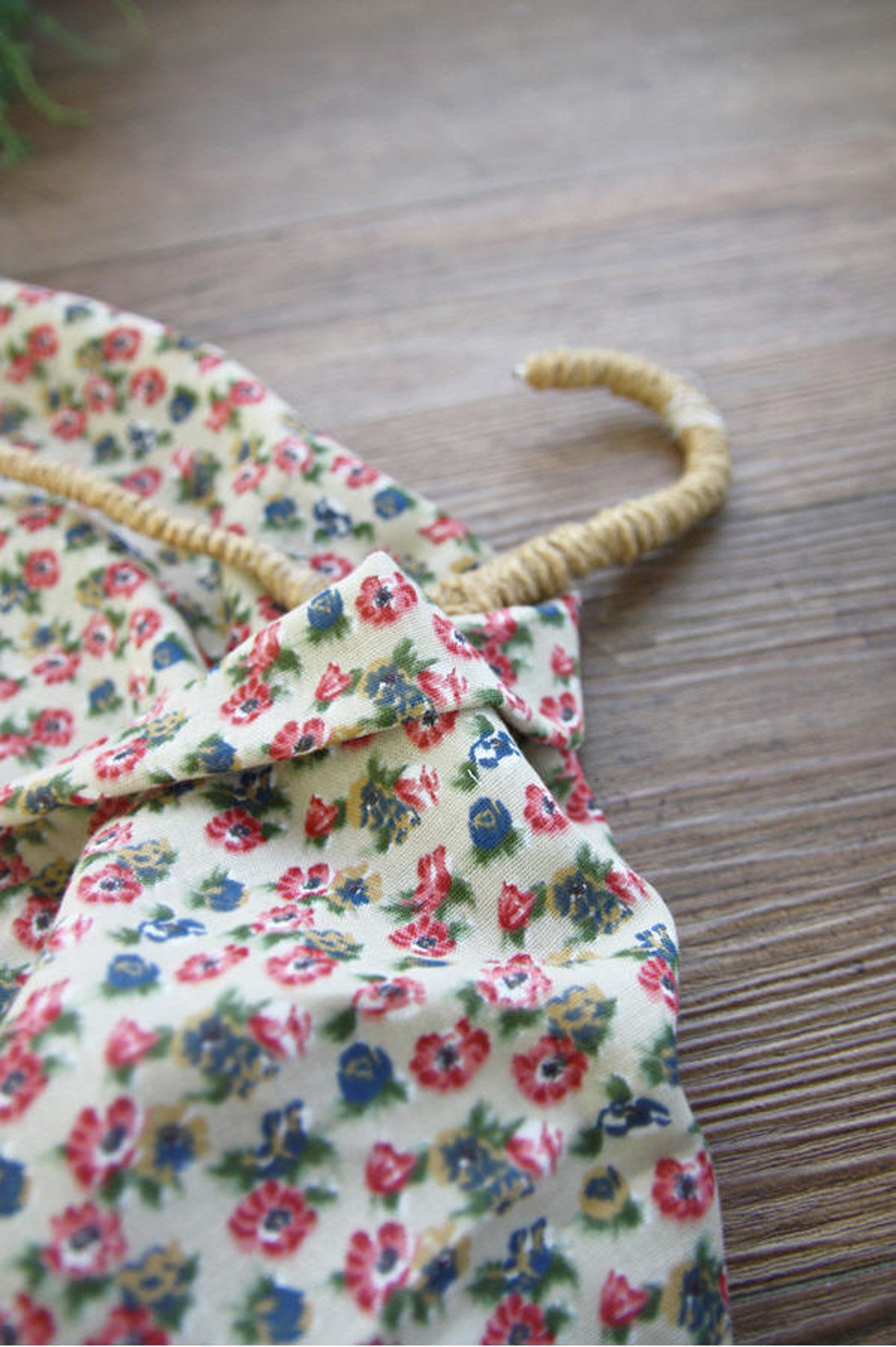 Flower Double Gauze Fabric, Cotton Double Gauze Fabric - Navy or Ivory ...