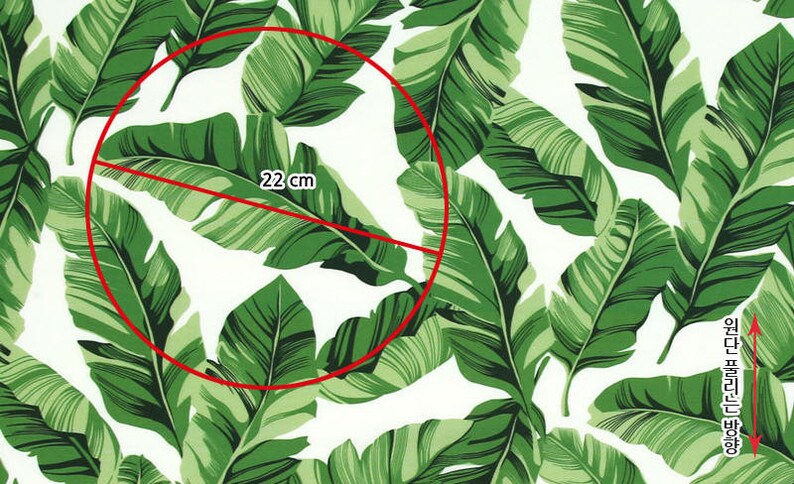 Green Leaves Cotton Fabric by the Yard 101160 | Etsy