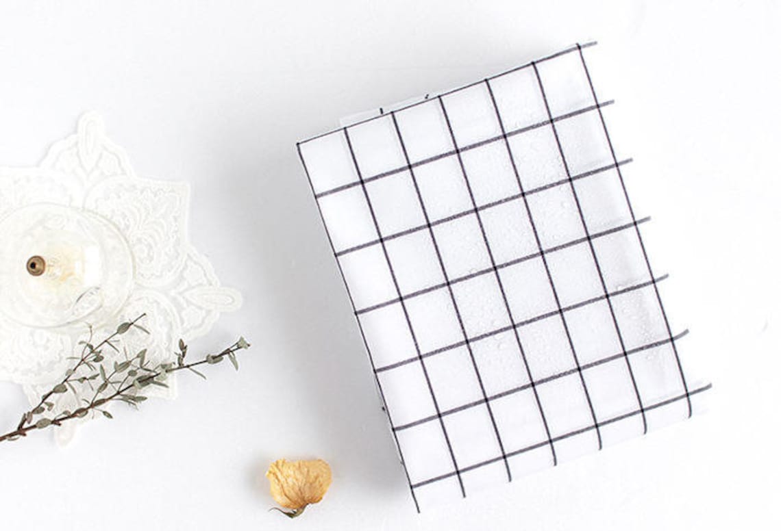 Soft Checker Laminated Cotton Fabric Non Glossy Plaid - Etsy