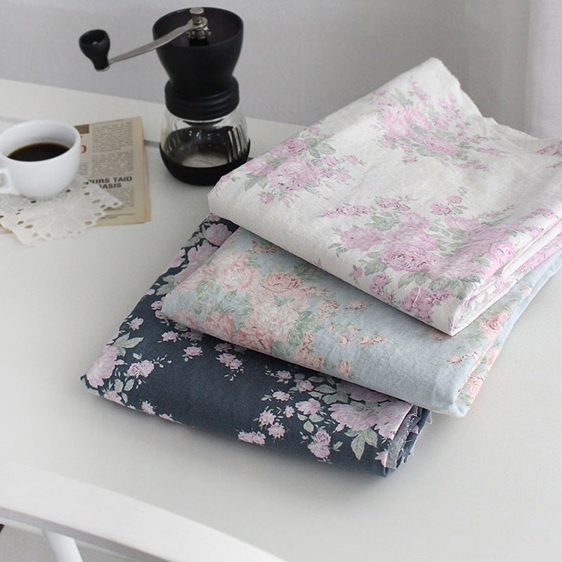 Printed Linen Fabric - Etsy