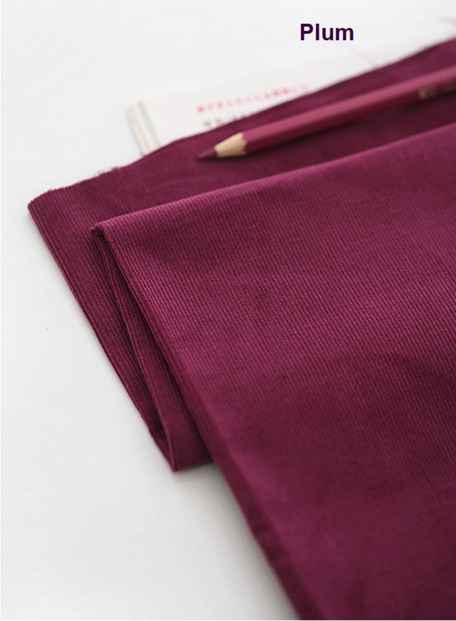 Pinwale Cotton Corduroy Pink Indi Pink Red Wine Plum - Etsy