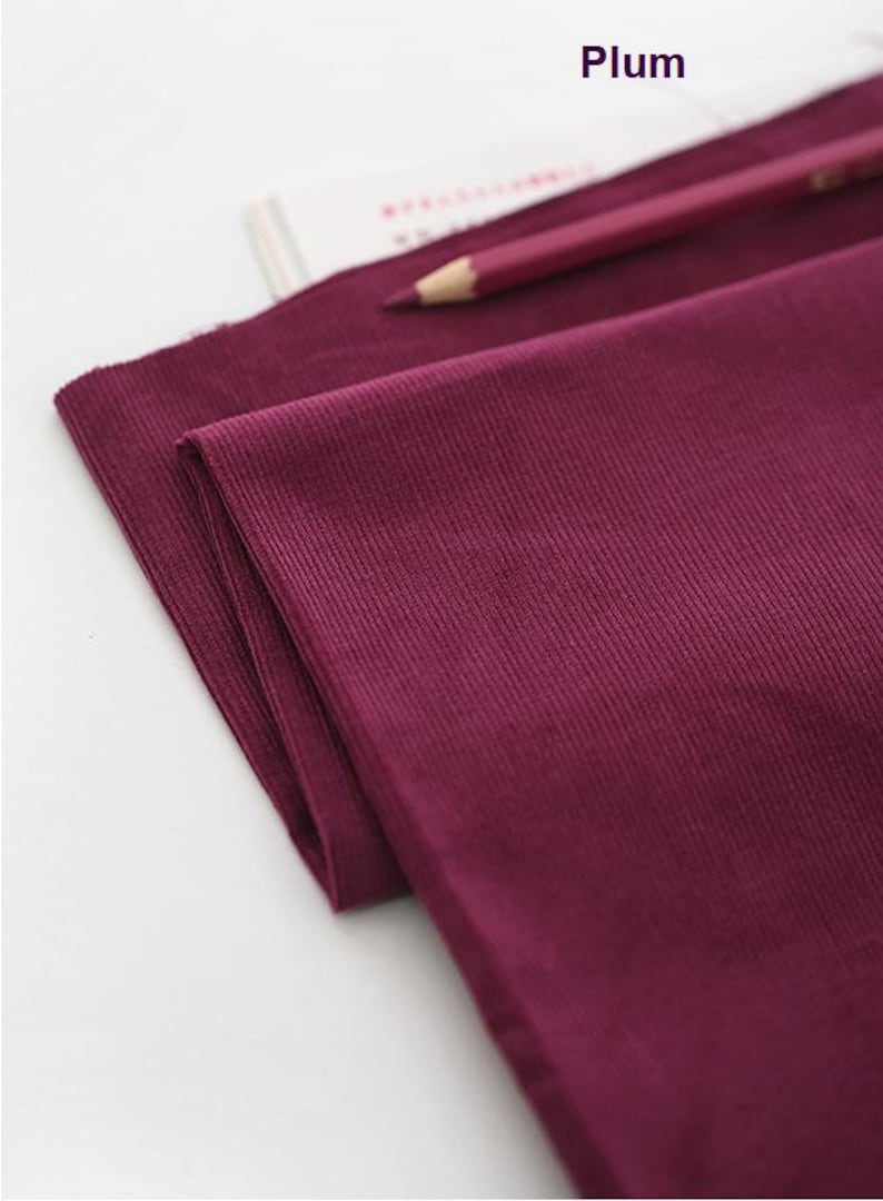 Pinwale Cotton Corduroy Pink Indi Pink Red Wine Plum - Etsy