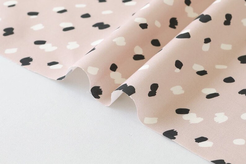 Geometric Cotton Fabric Pink Blue or White by the Yard - Etsy