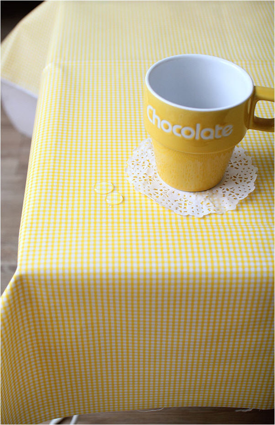 Waterproof Fabric Small Plaid - Yellow - by the Yard 39420 - Etsy