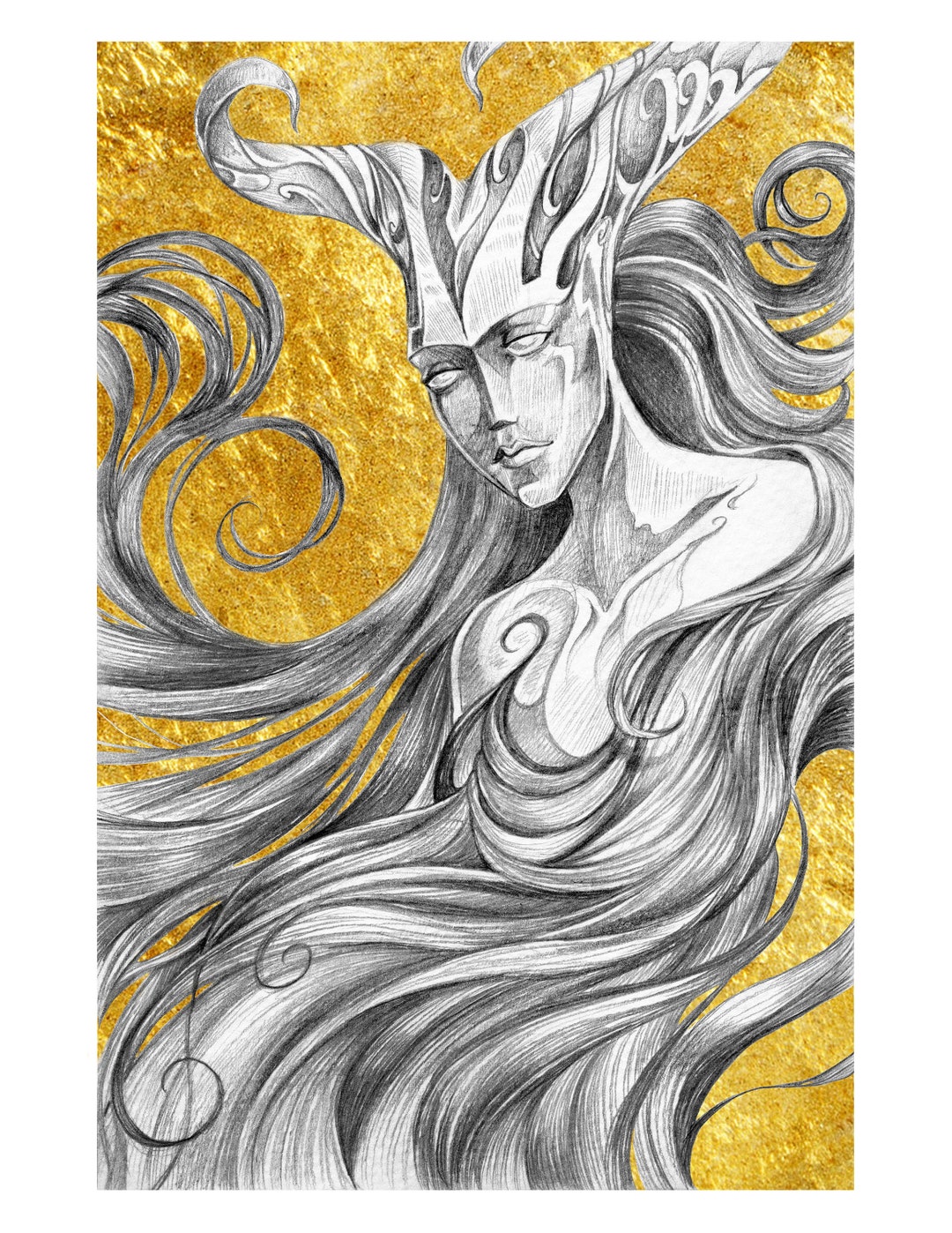 The Horned Woman - Etsy