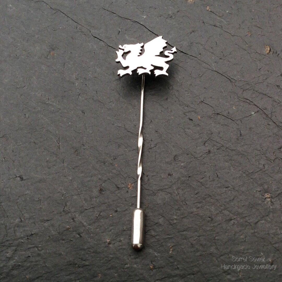 Welsh Dragon Tie / Lapel Pin - Etsy