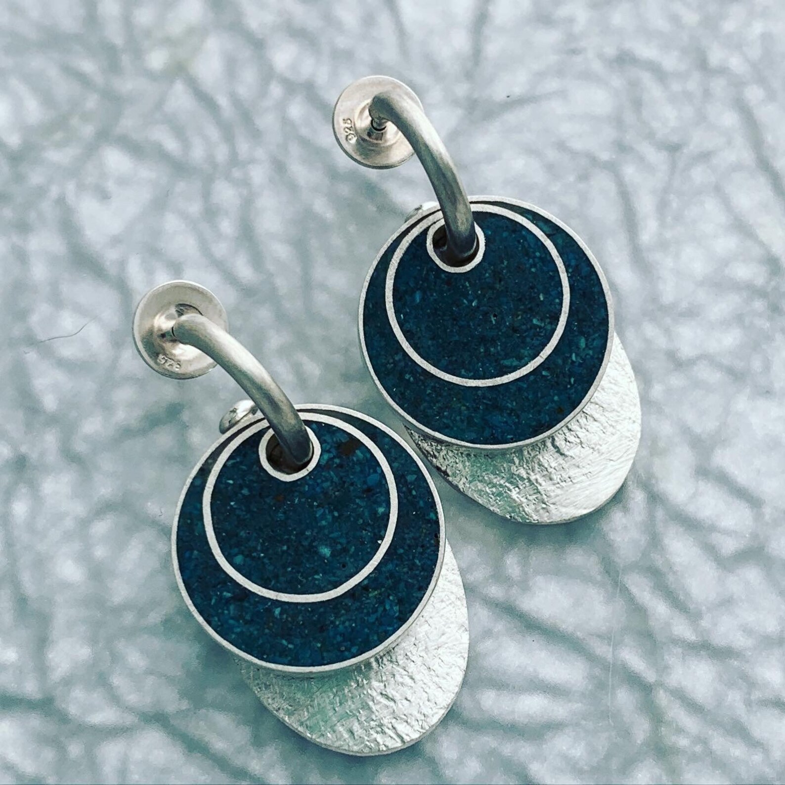 Silver Hoop Earrings//interchangable Circle | Etsy