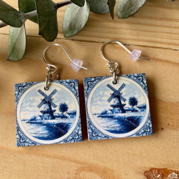 Delft Earrings - Etsy