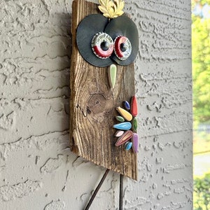 Barnwood Farmhouse Owl, Recycled Wood, Wall Decor, Rustic, Owl Gift ...