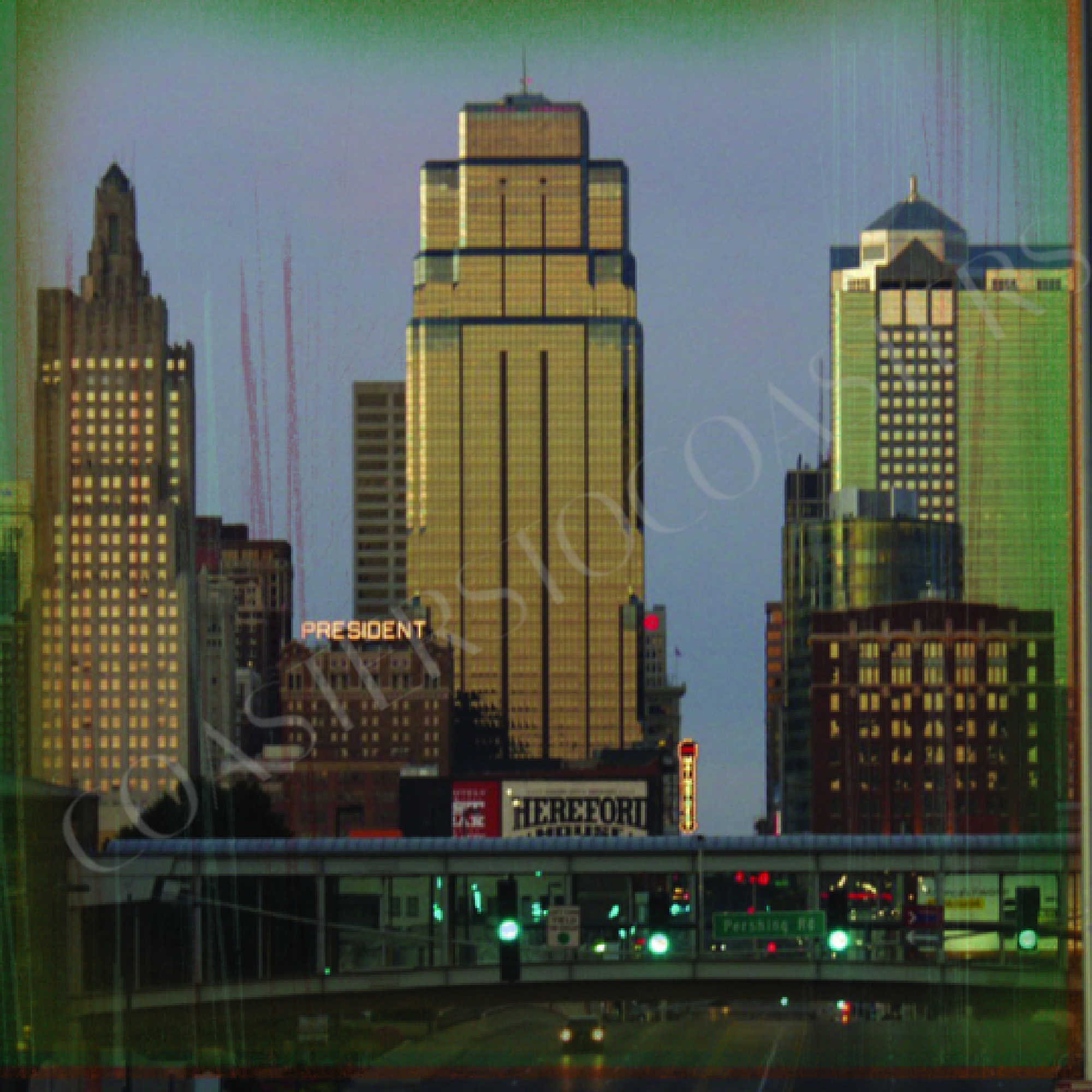 Kansas City Coaster Collection: Downtown Skyline single Stone - Etsy