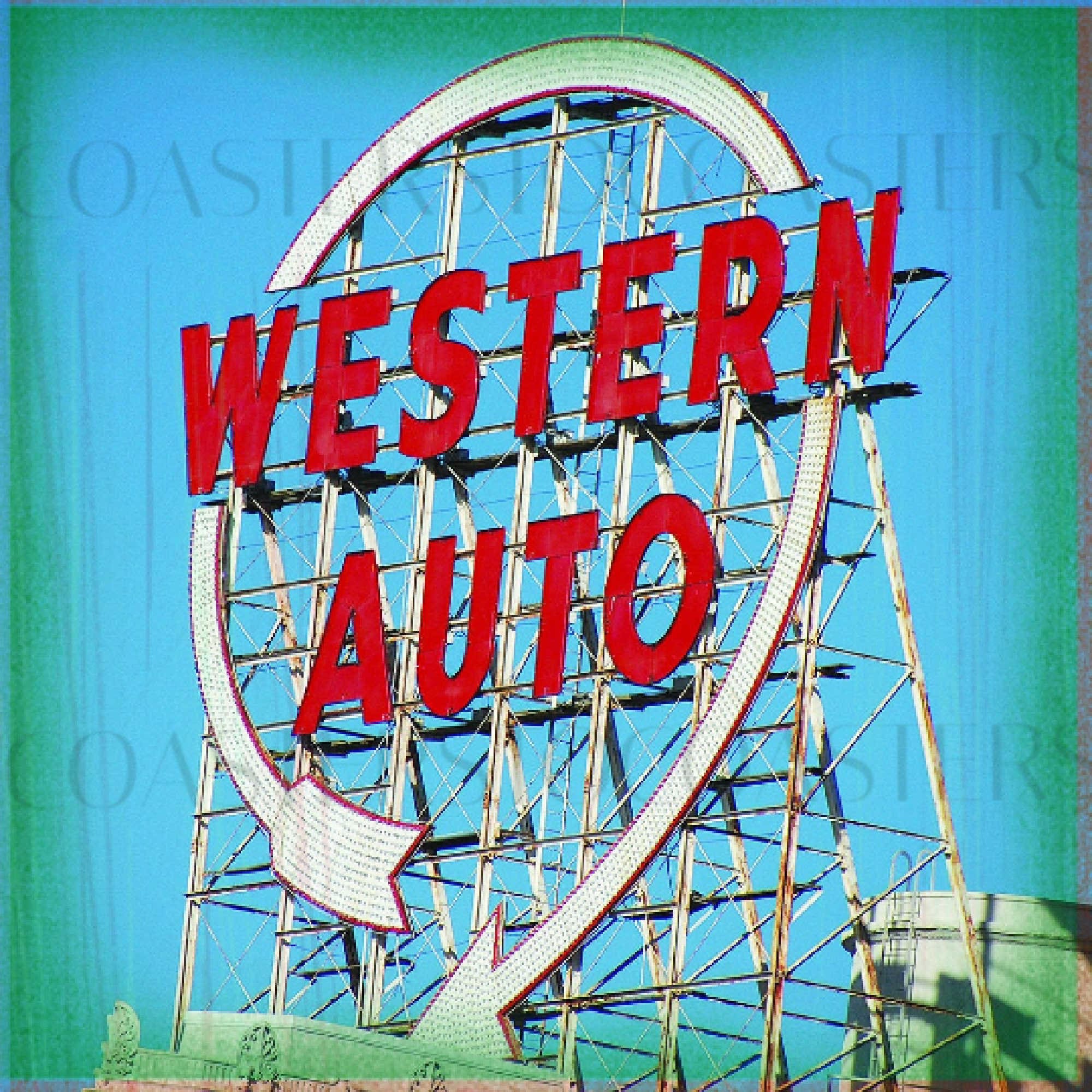 Kansas City Coaster Collection: Western Auto Sign single - Etsy