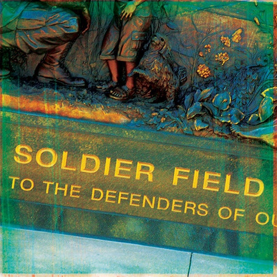 Chicago Coaster Collection: Soldier Field Sign single stone | Etsy