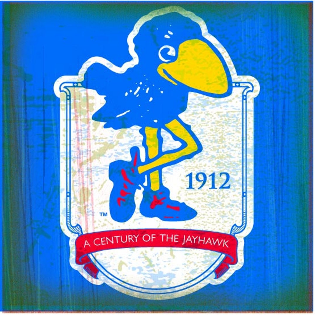 KU Coaster Collection: 1912 Jayhawk Logo (KU-23). Single Stone Coaster. - Etsy