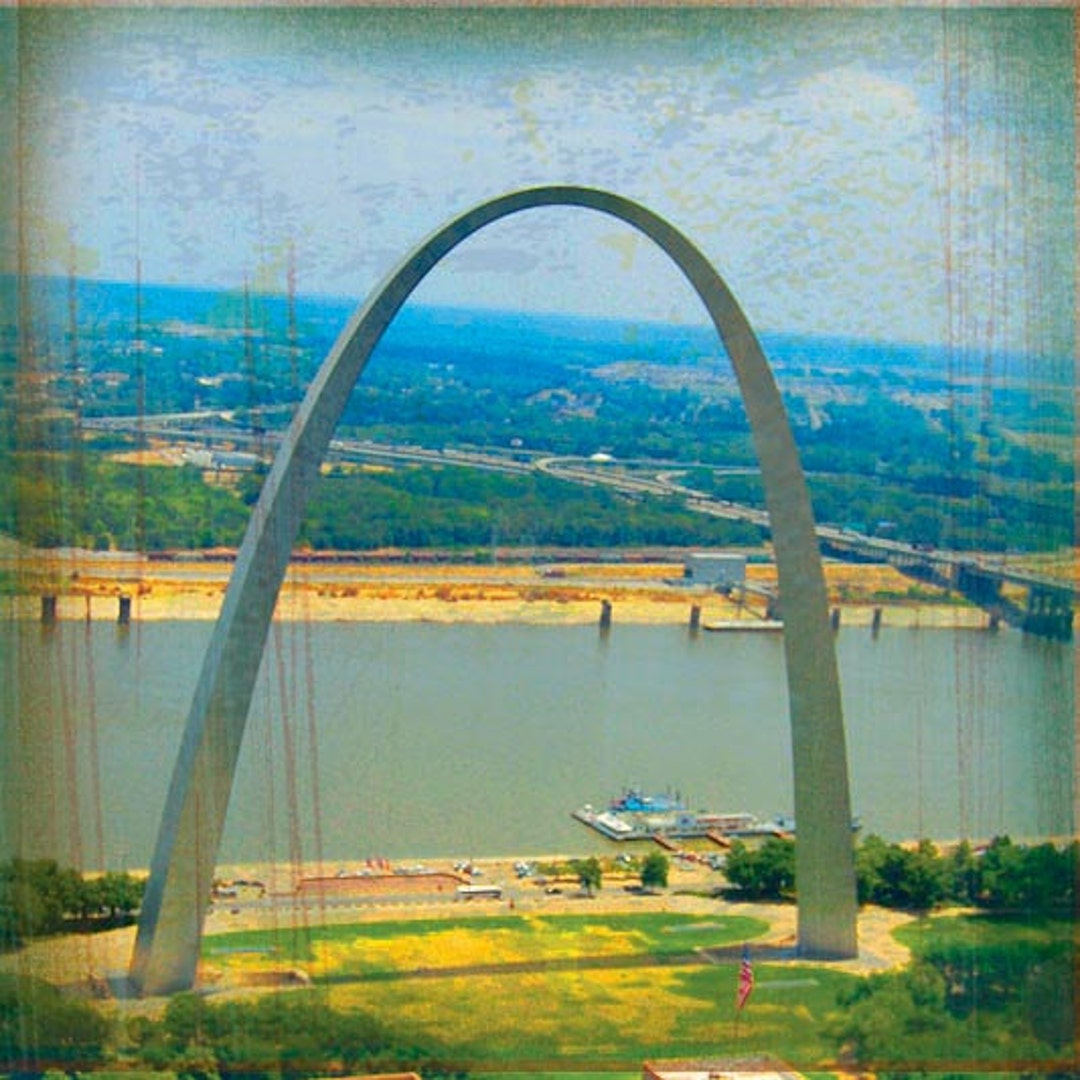 St. Louis Coaster Collection: Gateway Arch (single Stone Tile Coaster ...