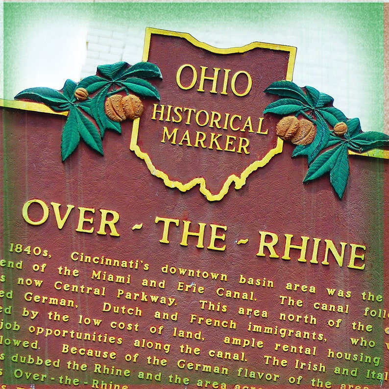 Cincinnati Collection: Over-the-rhine Sign - Etsy