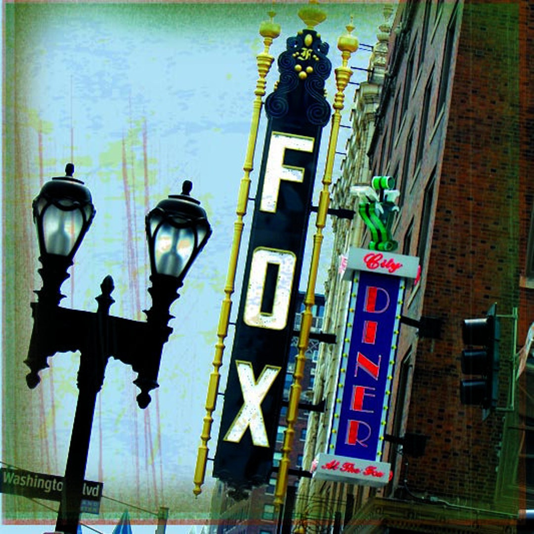 St. Louis Collection: Fox Theatre Sign - Etsy