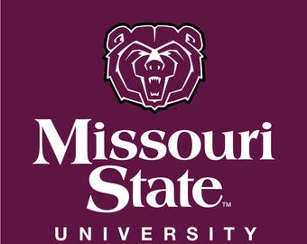 Missouri State University: MSU Logo and Bear on Black single | Etsy