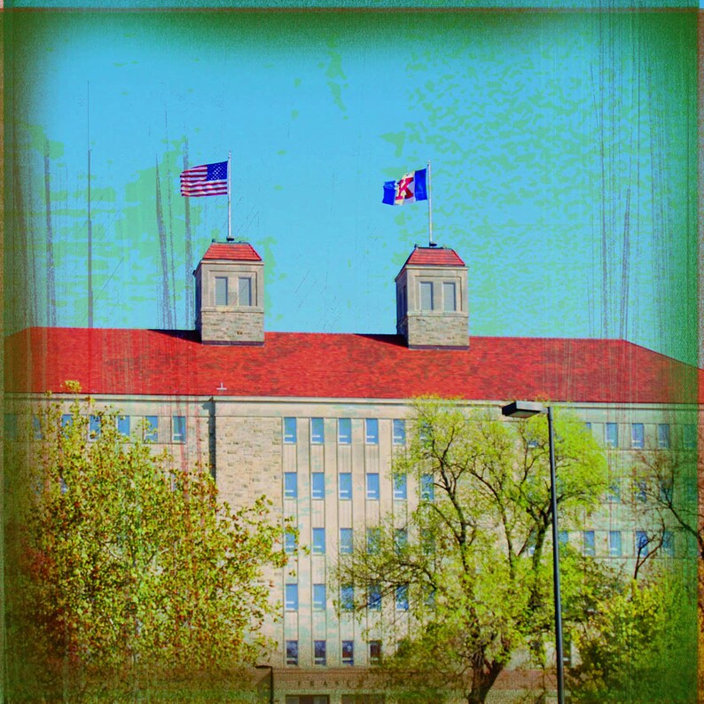 University of Kansas Coaster Collection: Fraser Hall 1 (KU-5). Single ...