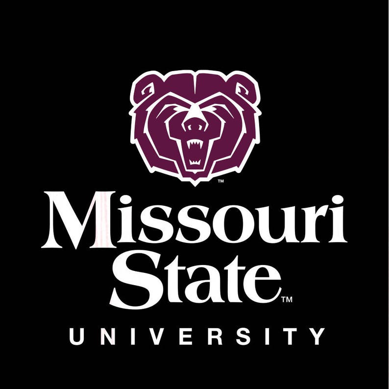 Missouri State University: MSU Logo and Bear on Black single Stone ...
