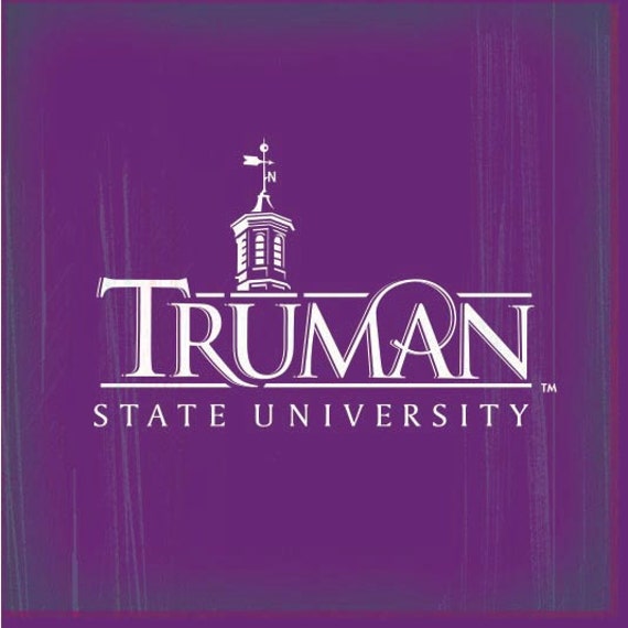 Truman State coaster collection: Logotype on Purple single | Etsy