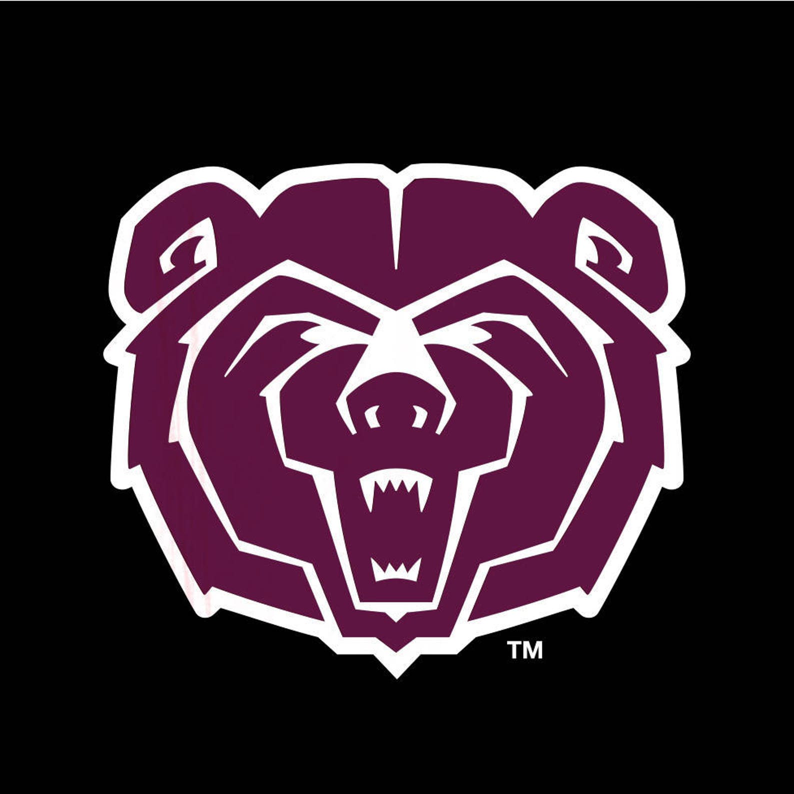 Missouri State University: Bear on Black single Stone Coaster - Etsy