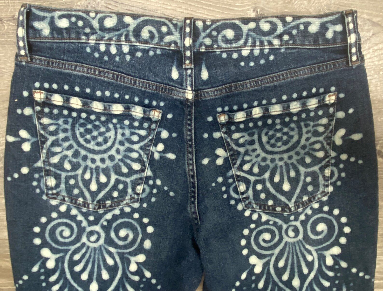 My Newest Geometric Design on Skinny Jeans Available for Custom Order ...