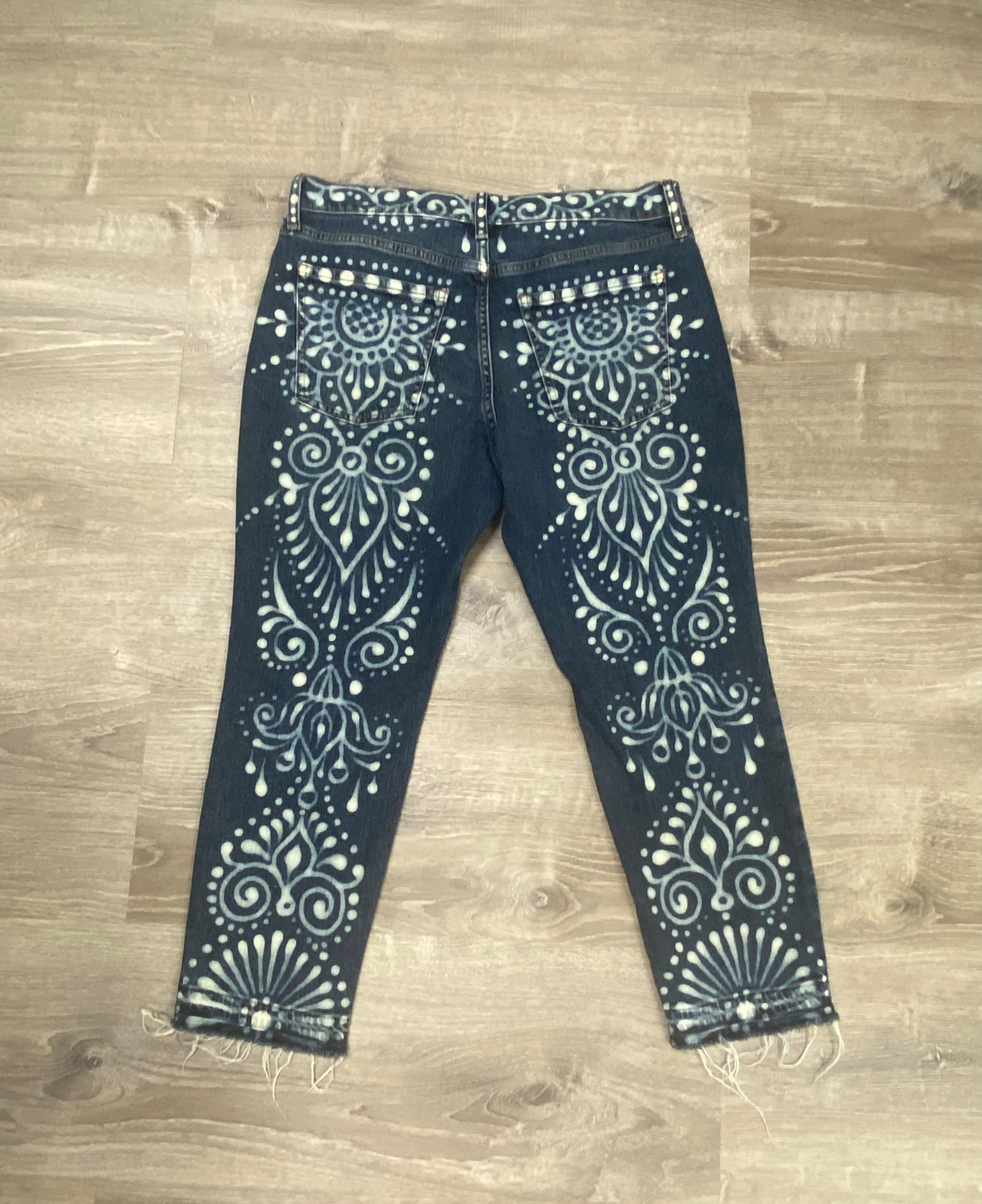 My Newest Geometric Design on Skinny Jeans Available for Custom Order ...