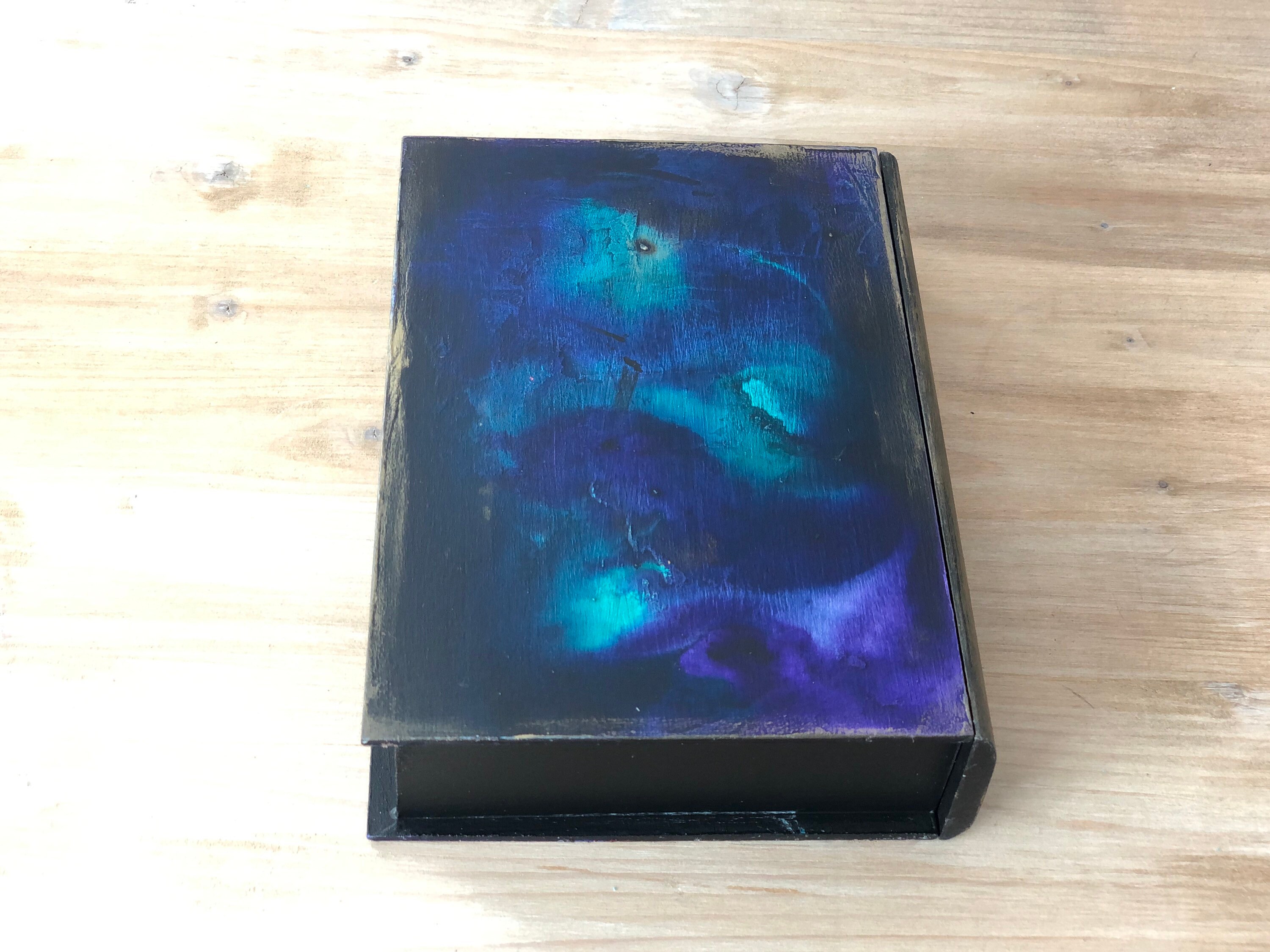 Fantasy Dragon Magic Box, Dungeon Master Wooden Book With Secret Spine ...
