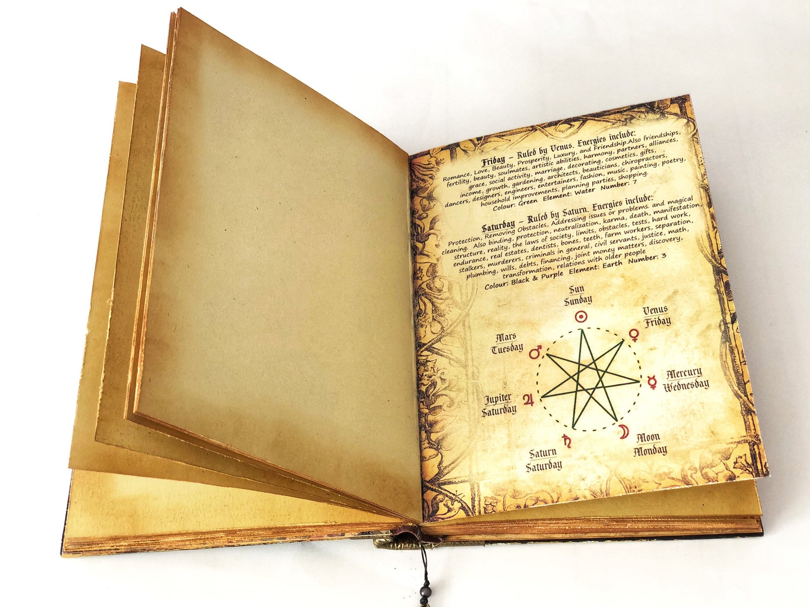 Blank Spell Book Grimoire Witch Spellbook Book of Shadows - Etsy