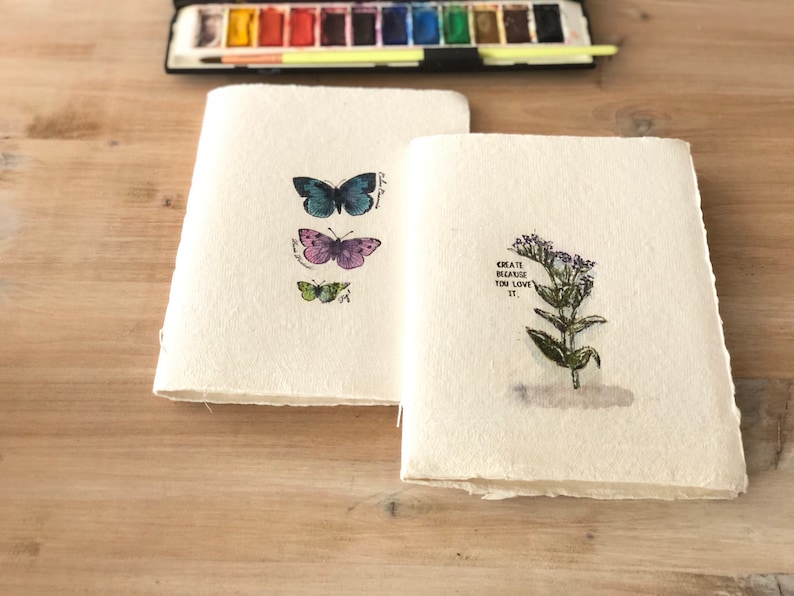 Watercolor Lay Flat Journal Sketchbook With Fabriano Artistico Rough ...