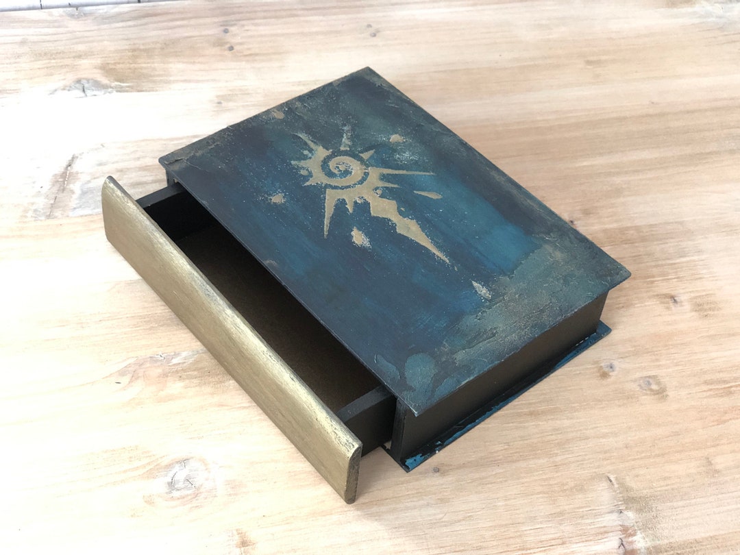 Dnd Magic Secret Spine Book Box, Witchcraft Keepsake Gift, RPG Cosplay ...