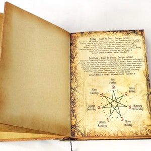Blank Spell Book Grimoire, Witch Spellbook, Book of Shadows, Magic ...