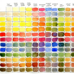 Original Daniel Smith Watercolor Set 12 Colors in Metal Palette, Hand ...
