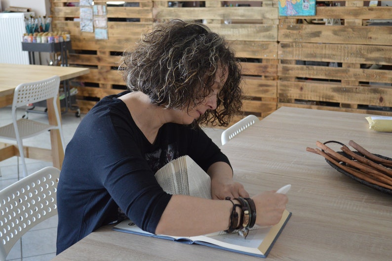 Personalized Folded Book Art Gift Name Origami Book Folding | Etsy