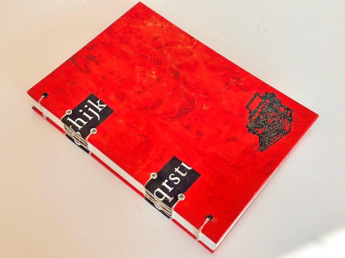 Writing Journal Diary Notebook With a Typerwriter, Open Spine Lay Flat ...