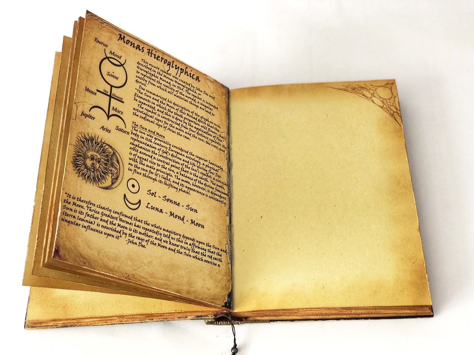 Blank Spell Book Grimoire Witch Spellbook Book of Shadows | Etsy