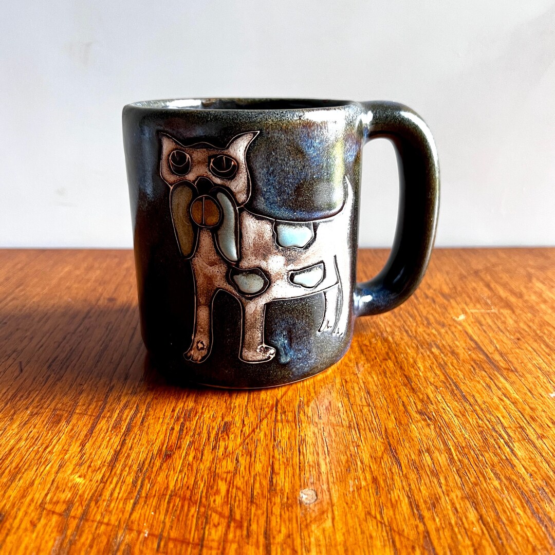 Design by Mara Dog Coffee Mug Mexico Pottery - Etsy