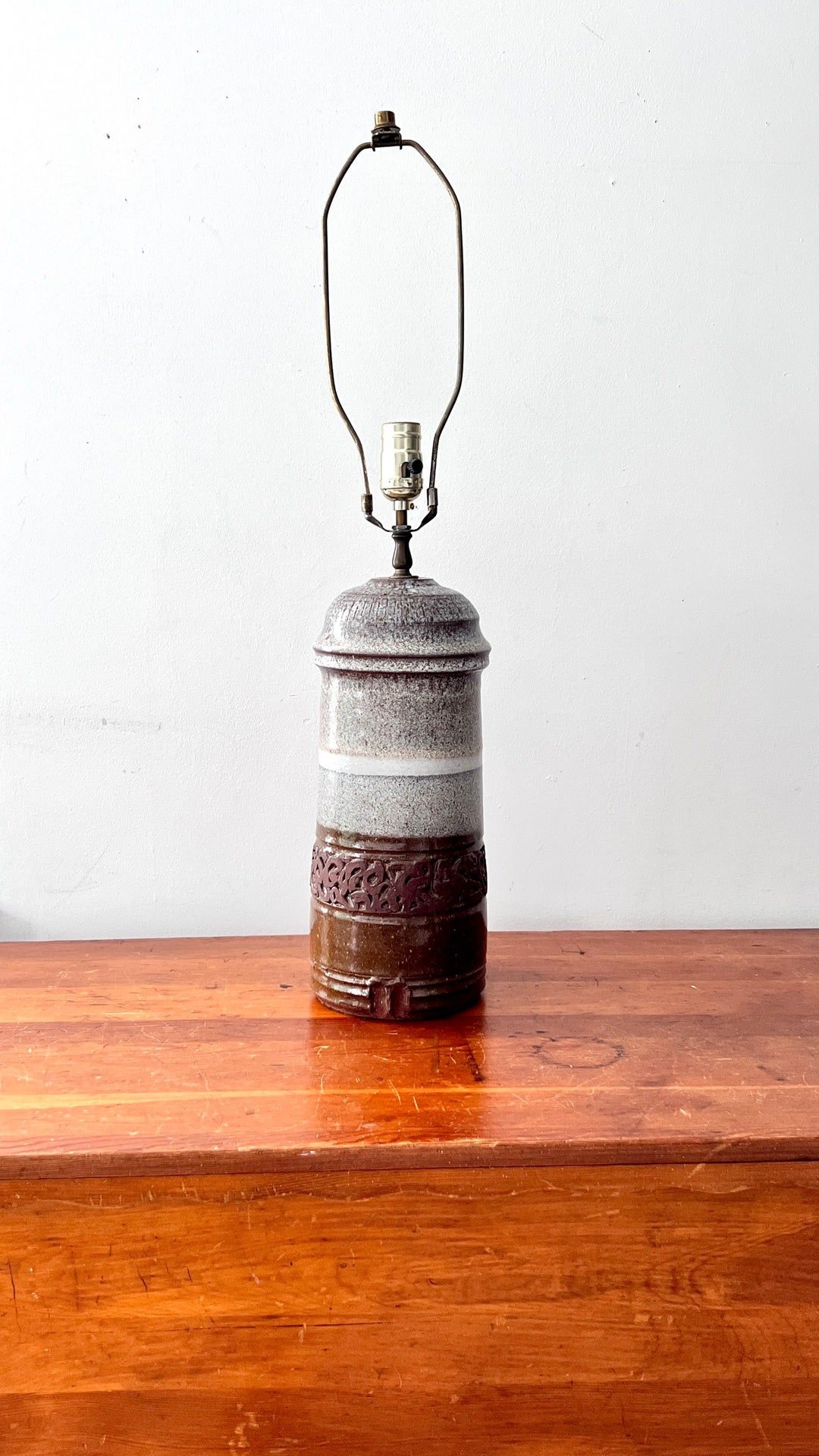 Studio Stoneware Shibui Style Marked Pottery Lamp mid Century - Etsy