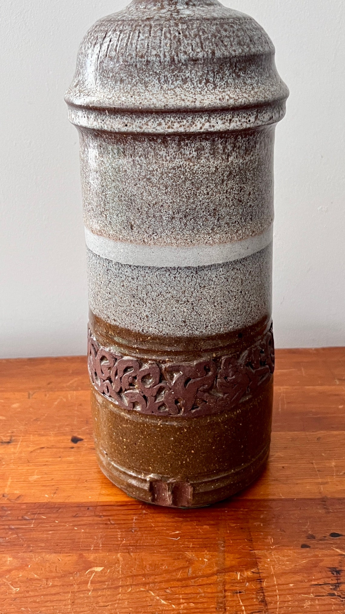 Studio Stoneware Shibui Style Marked Pottery Lamp mid Century - Etsy