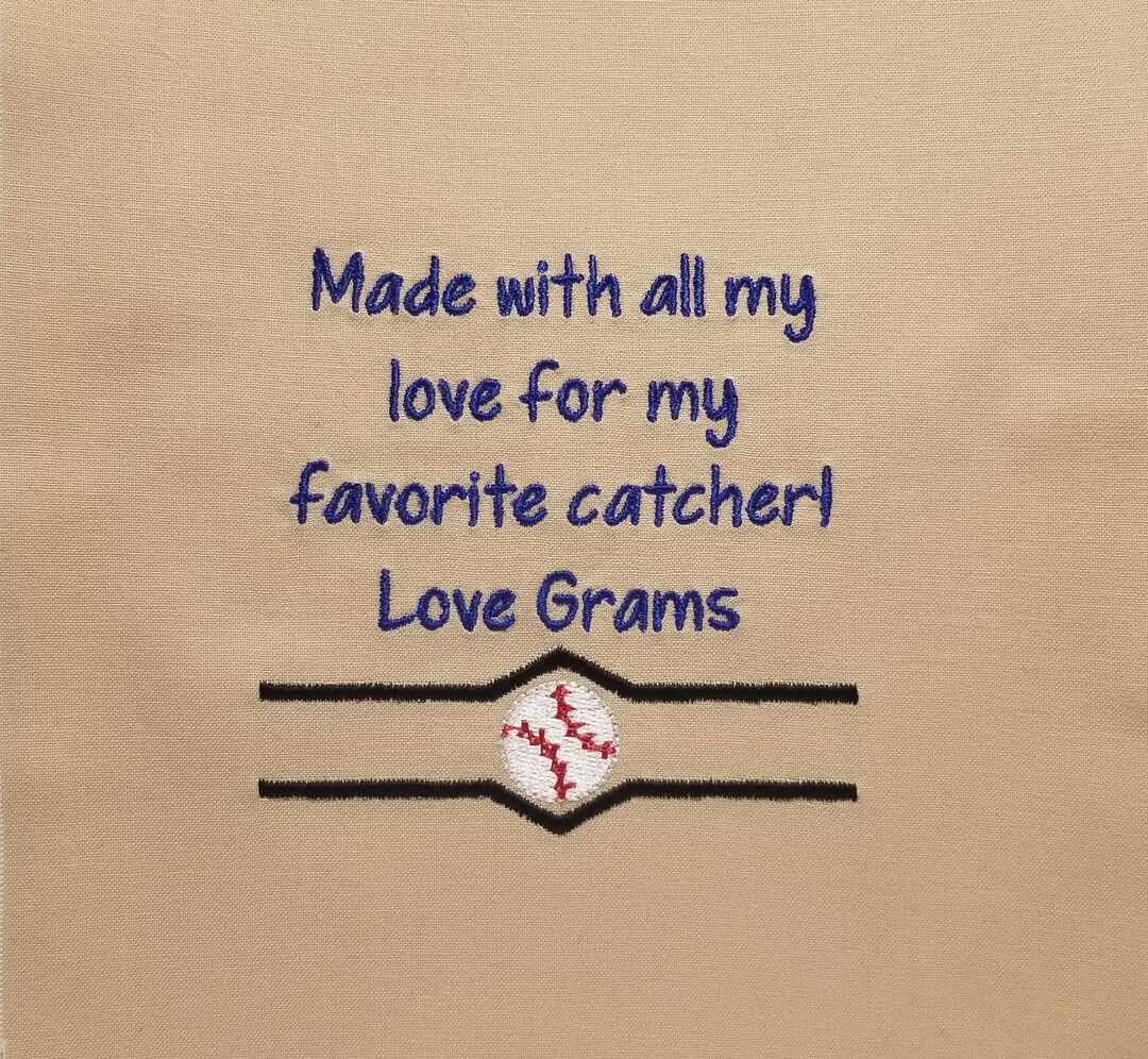 Sports Themed Custom Embroidered Quilt Label - Etsy Sports Themed Custom Embroidered Quilt Label - Etsy