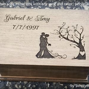 Wedding Gift Idea - Music Box Custom Song - Bride and Groom Gift ...