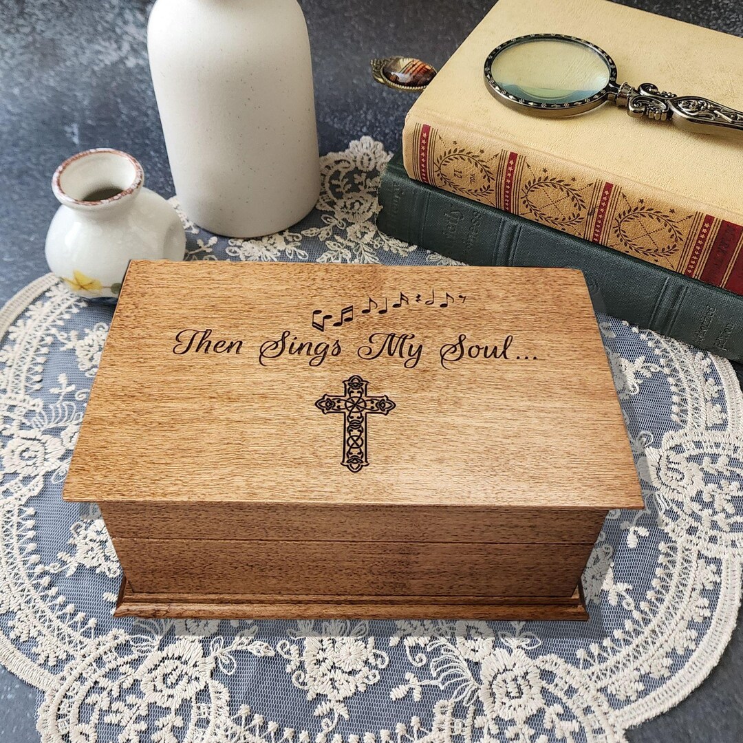 Music Box Choose Your Song – Then Sings My Soul Christian Wooden ...