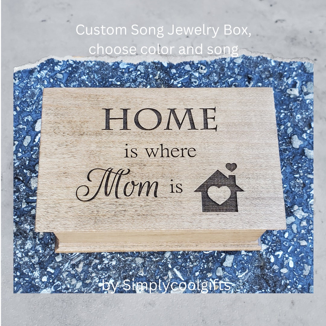 Home is Where Mom is Music Box - Mother Daughter Box - Electronic Music ...