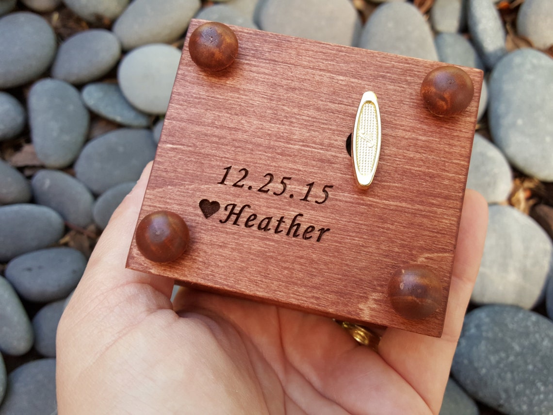Music Box Wooden Music Box Custom Made Music Box Love You | Etsy